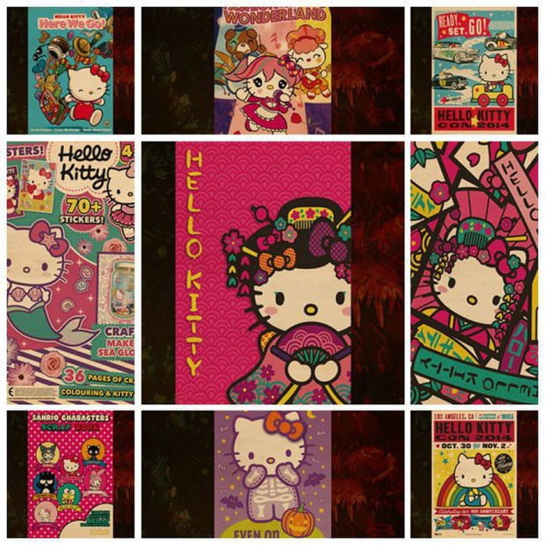 Póster de Hello Kitty para habitación de bebé, niña, Spice Girls, INS ...