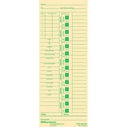 Yescom 1000 Count Weekly Time Clock Cards Timecard for Employee ...