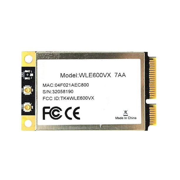 WLE600VX Dual Band 2.4GHz 5GHz 802.11ac/abgn Mini PCI Express Card ...