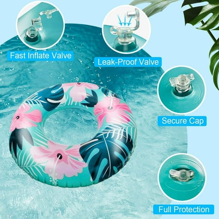 Finydr Pool Floats, Swim Tube, Inflatable Pool Tube Swim Ring for ...