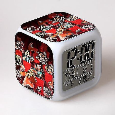 Minecraft Alarm Clock Minecraft Colorful Color Changing Square Alar ...