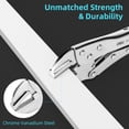 Deli 10-inch Straight Jaw Locking Pliers with Wire Cutter and ...