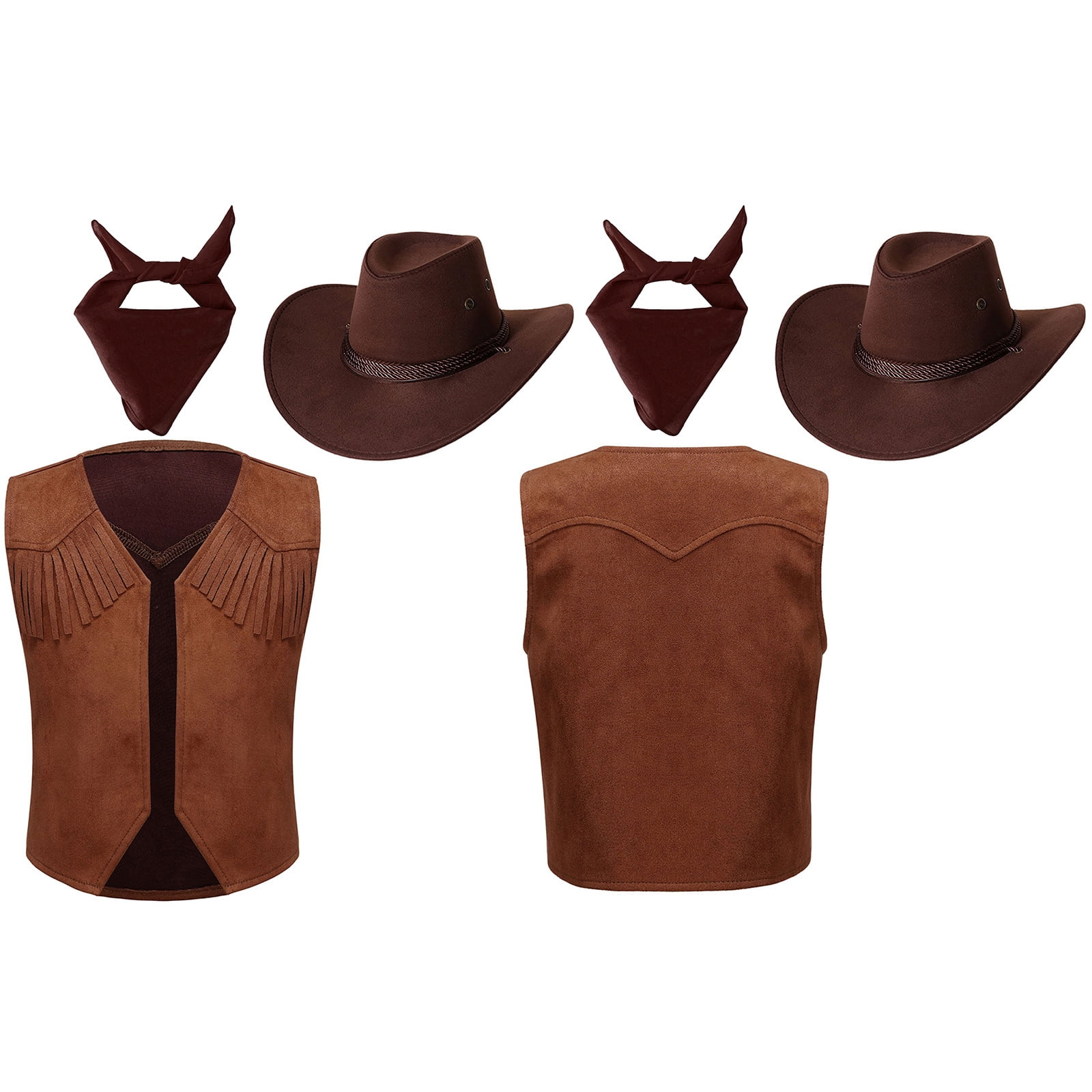 Click here for Iiniim Unisex Kids Western Cowboy Costume Open Fro... prices