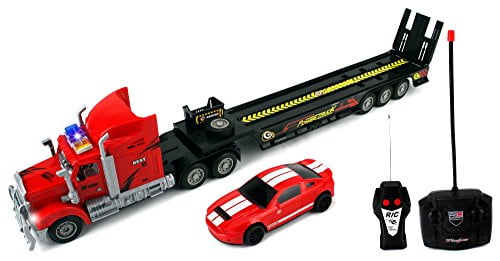 Best Racing Power Transporter Dual Remote Control RC Trailer Truck ...