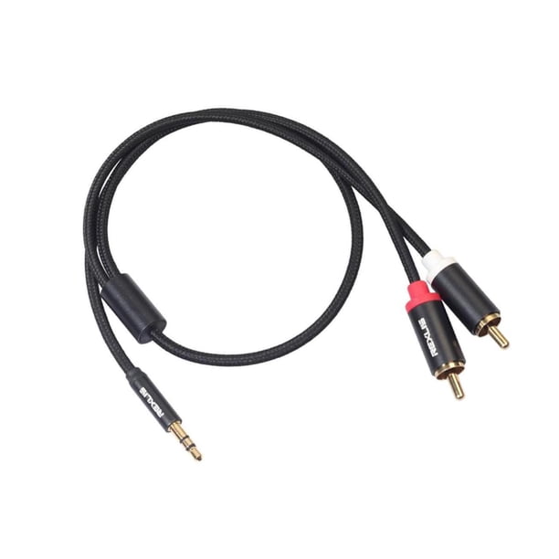 tssuouriy 50cm Stereo Audio Cable Wire Cord 5mm to 2 RCA Male Y ...