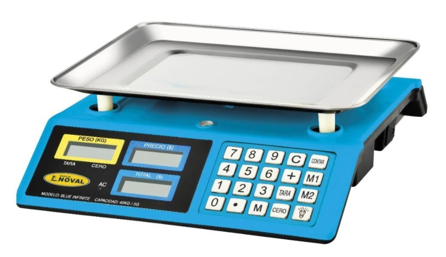 Bascula Comercial Digital Blue Infinite 40 kg Noval Noval BLUE INFINITE ...