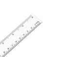 Clear Plastic Measuring Rulers - Set of 2, 12-Inch and 6-Inch Lengths ...