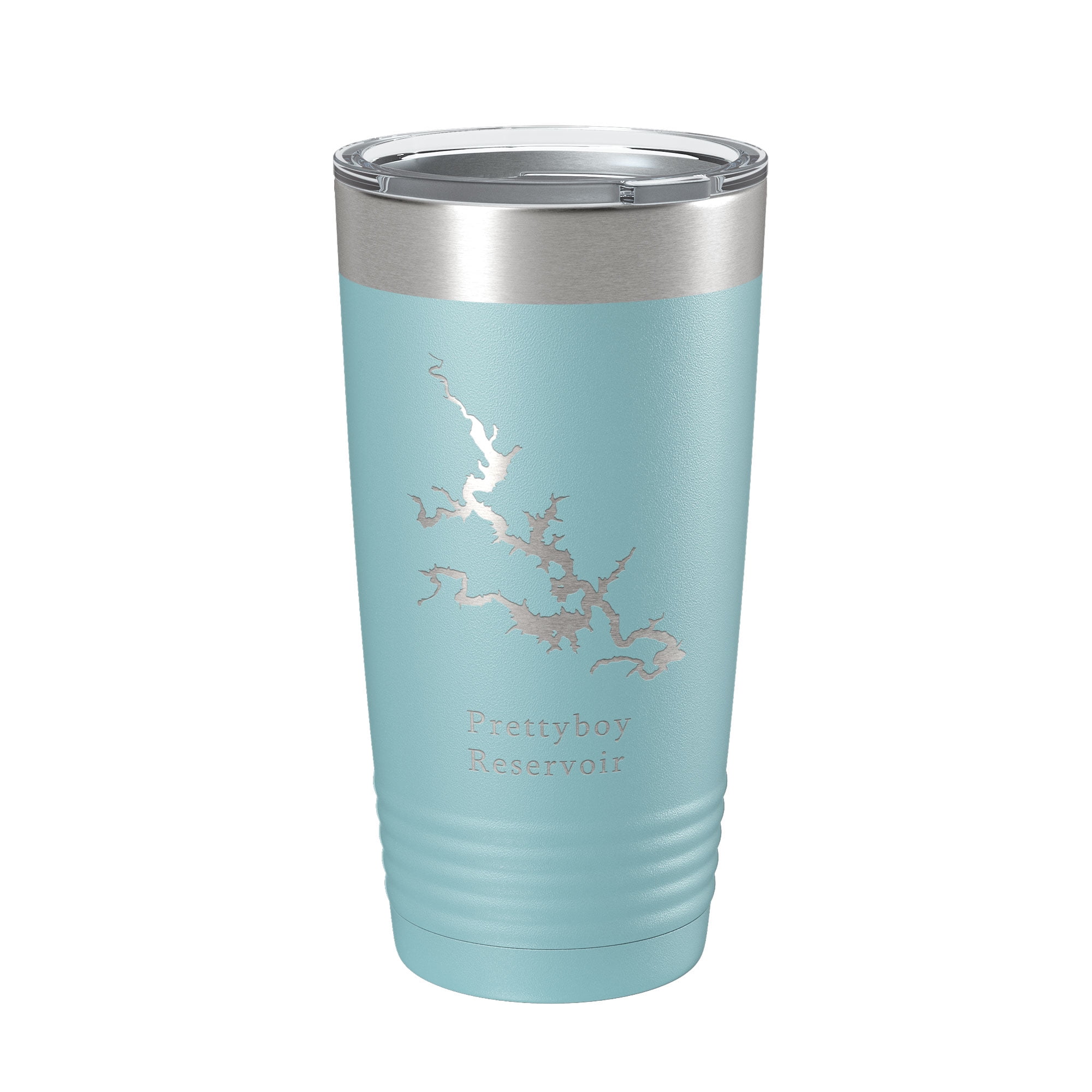 Prettyboy Reservoir Tumbler Lake Map Travel Mug Insulated Laser ...