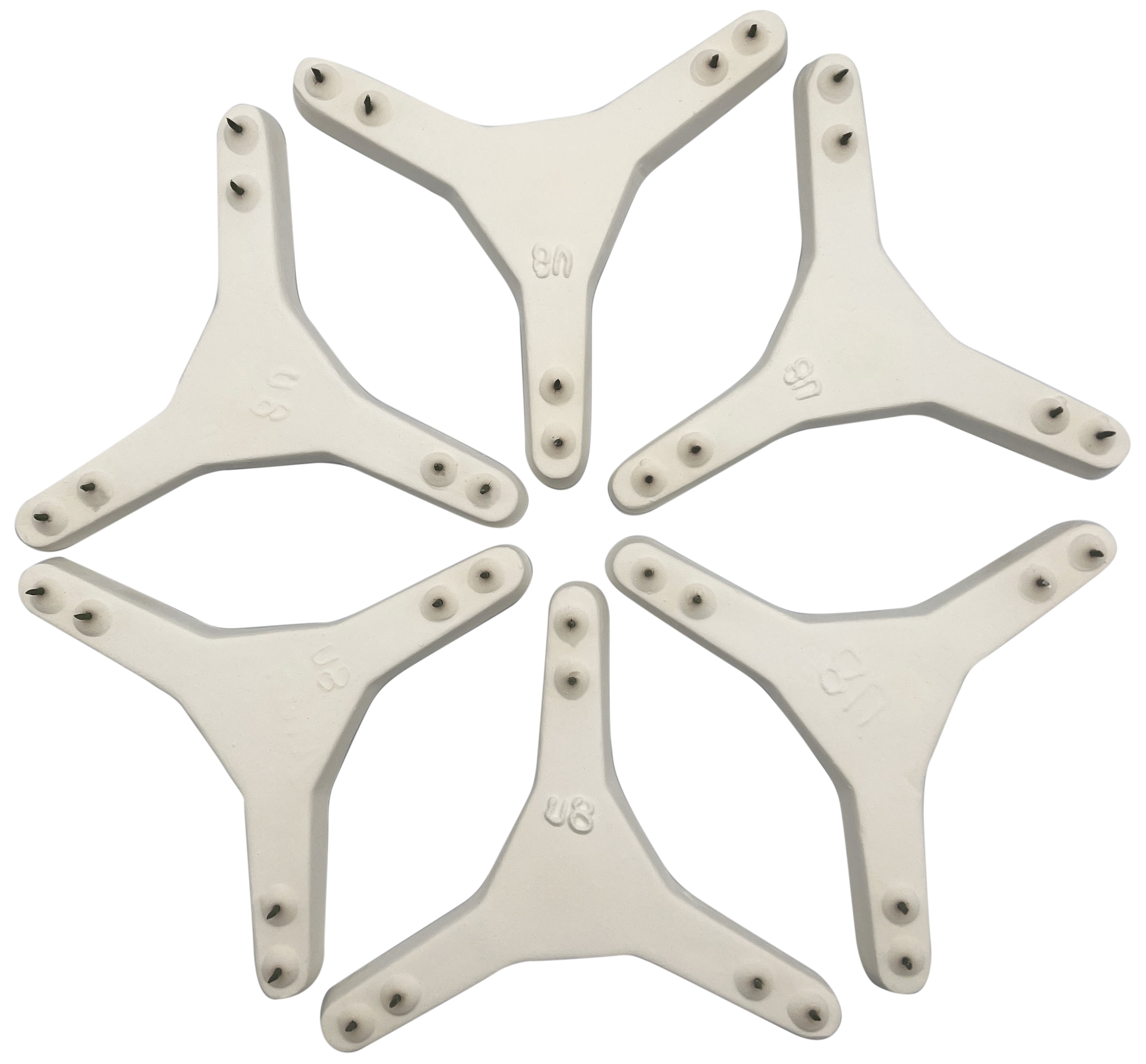 Ceramic 6-Point Star Stilt - Measures 4-1/2" Between Outside Pins ...