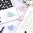 4Pcs 4 Colors Acrylic Note Clip Butterfly Mixed Color 38.5x40x19mm 1pc ...