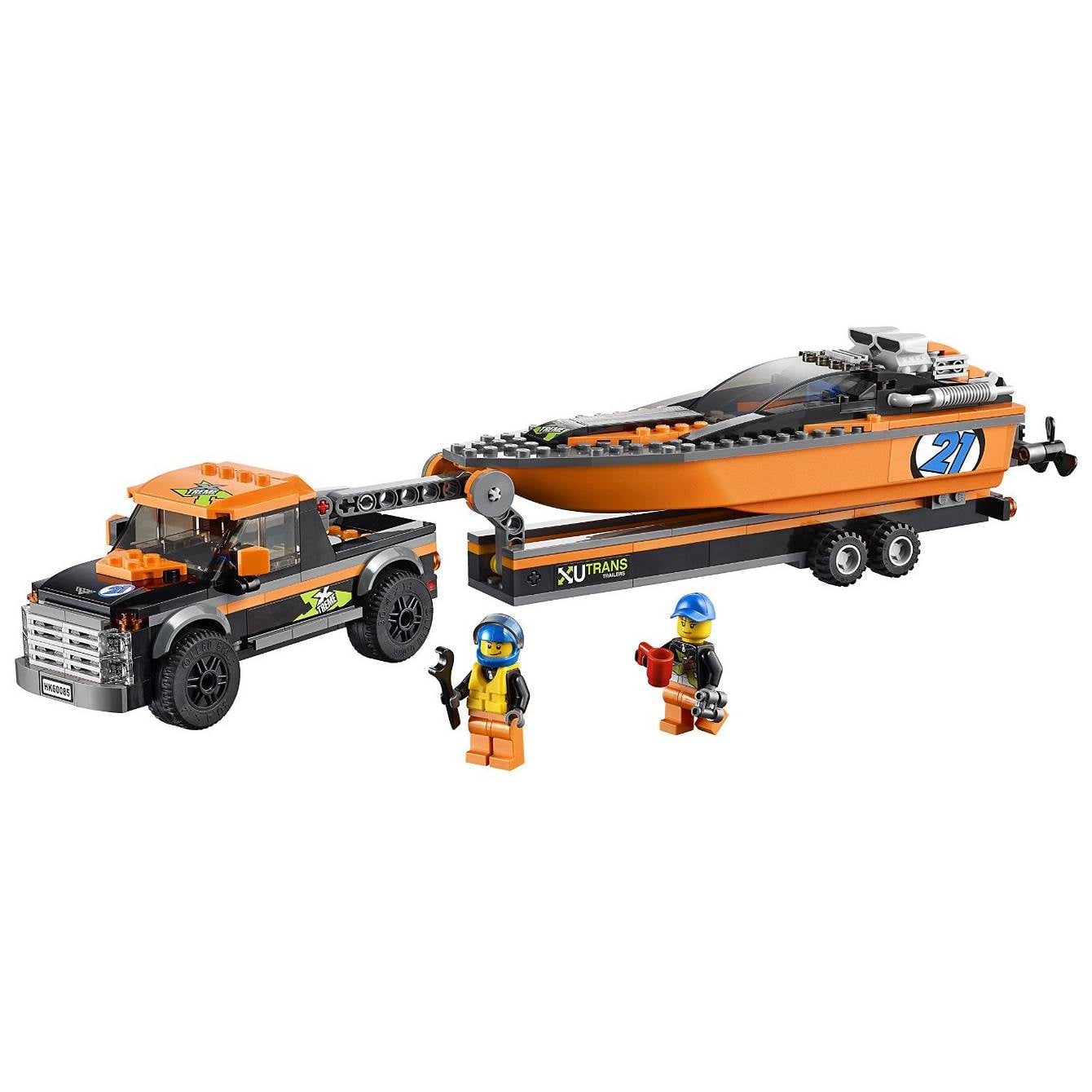 Click here for Lego City Great Vehicles 4x4 With Powerboat 60085 prices