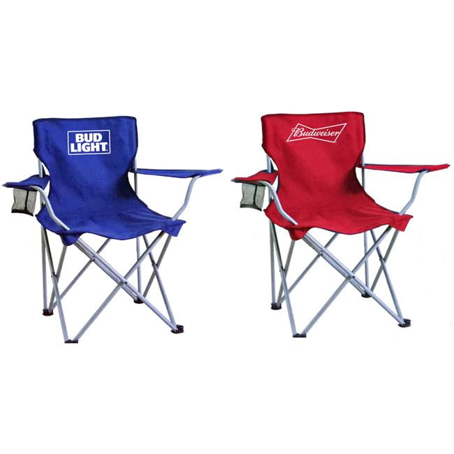 DDI 2129226 Budweiser/Bud Light Tailgate Chairs Case of 4 - Walmart.com