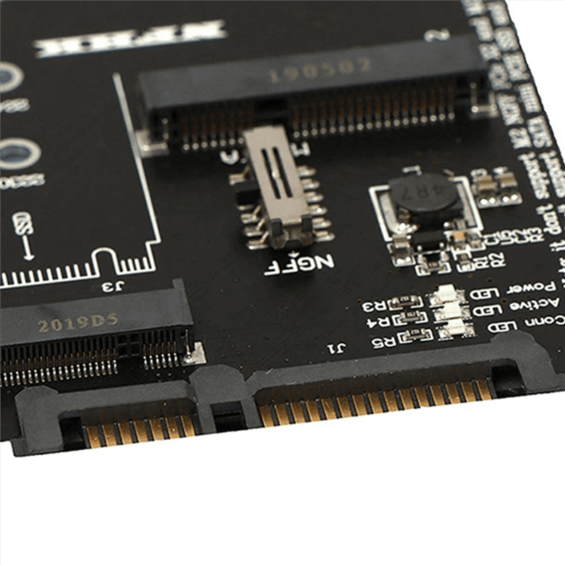 M2 to Sata 2.5Inch M2 SSD Adapter Msata to Sata NGFF MSATA SSD to SATA3 ...