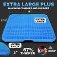 Gel Seat Cushions for Long Sitting- Extra Large & Ultra Thick(2 Inch ...