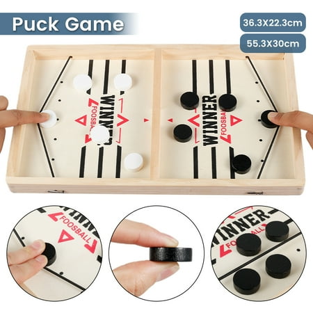 Wooden Puck Board Games Foosball Winner Games Hockey Table Game ...