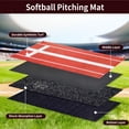 Baseball Training Pitching Mounds, 10' x 3' Anti-Fade Softball Practice ...