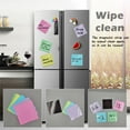 GiLiling 5 PCS Self-Adhesive Magnetic Label White Board Writable Labels ...
