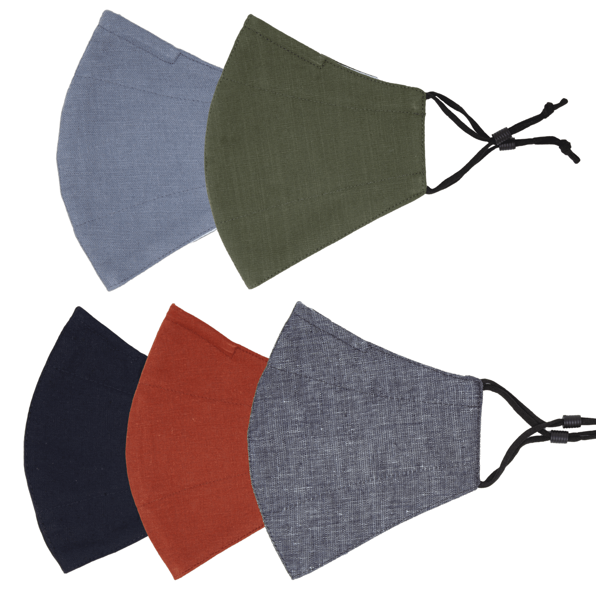 5 Pieces Reusable Face Mask Protect Washable Cover Cloth Masks Nose ...