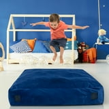 Infans 57" x 57" Crash Pad Sensory Mat w/ Foam Blocks & Washable Velvet ...