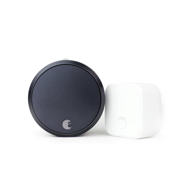 August Home Smart Lock Pro, 3rd Generation, plus Connect, Dark Gray ...
