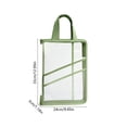 A4 Clear PVC Handheld Document Bag Multi Pocket Subject Folder Large ...