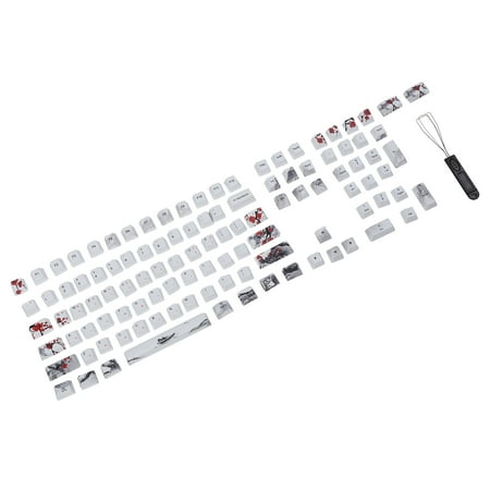 Keycaps, Ultra-thick Wall Pudding Keycaps 5 Sided 110 Keys For ...