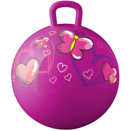 Hedstrom Hopper Ball, Bouncing, Hearts and Butterflies, 18 Inch ...