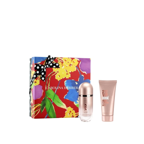 Perfume Carolina Herrera 212 VIP Rose 80 ml EDP + Loción corporal ...