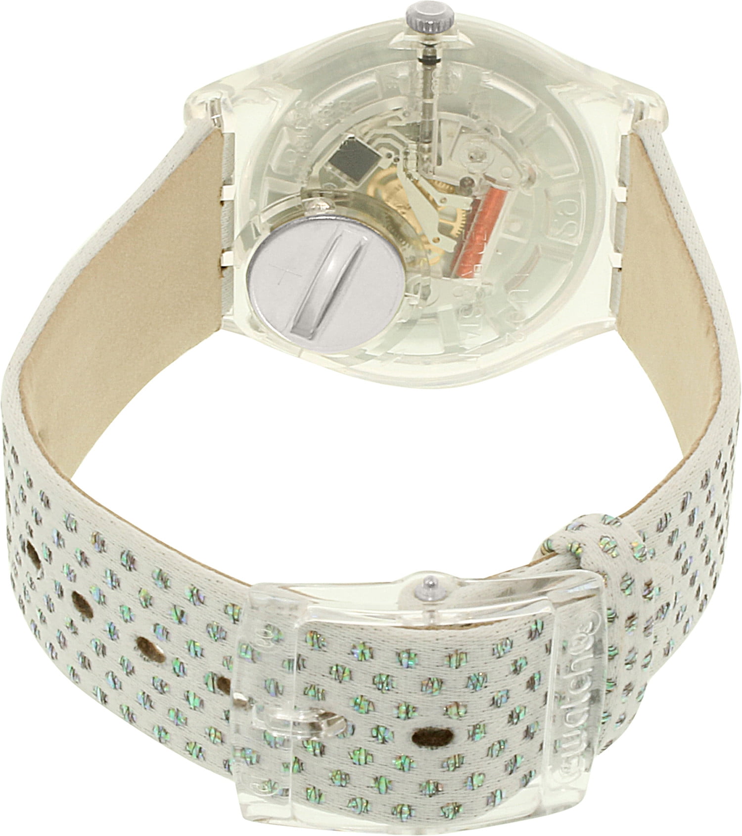 Clear swatch watch - batmancaddy