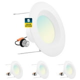 Sunperian 5/6 inch Recessed Lighting LED Can Light 5 Color Options 14W ...