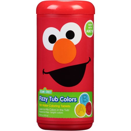 Sesame Street Fizzy Tub Colors Water Coloring Tablets, 150 count, 10.58 ...