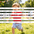 Coerni Boys Girls Summer Short Outfits American Flag Embroidered Short ...