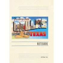 Vintage Lined Notebook Greetings from McKinney, Texas, Map, (Paperback ...