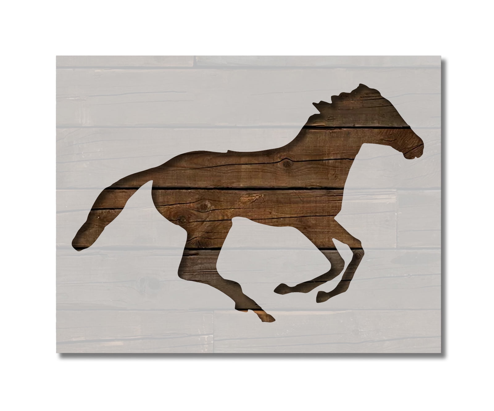 Running Horse Stencil Template Reusable 8.5 x 11 for Painting on Walls ...