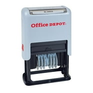 Office Depot Stamp Dater, Traditional Line Date Stamp Dater Size 1 1/2 - Walmart.com