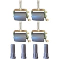 Heavy Duty Steel Stem Bed Frame Wheels Casters Rollers with Socket ...