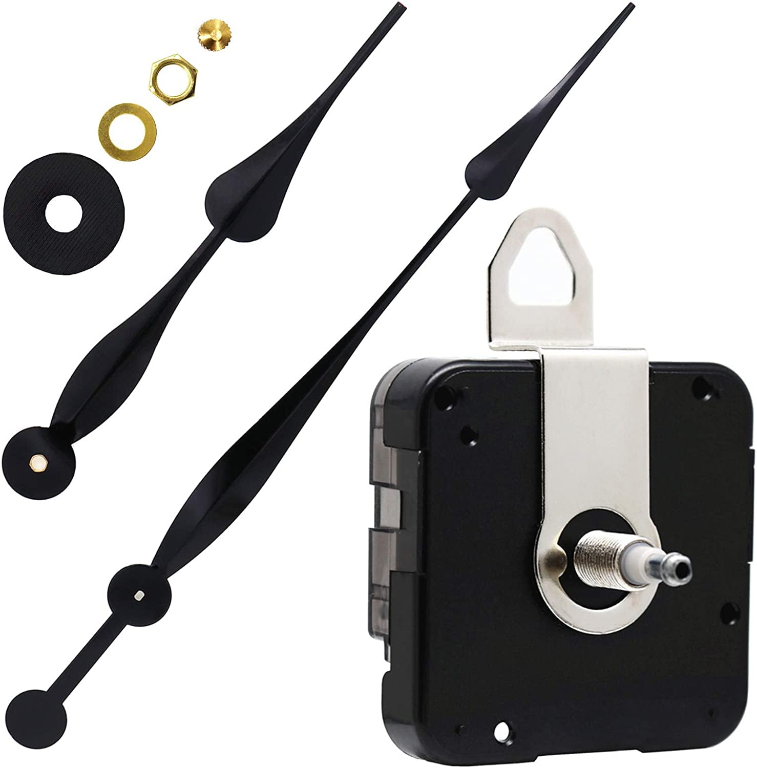 High Torque Long Shaft Clock Movement Mechanism with 12 Inch Long Spade ...