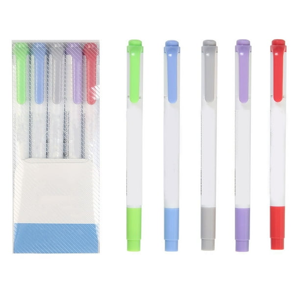Highlighter Set Dual Heads Thick and Thin Note Taking Bright Color ...