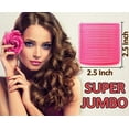 Wattne Jumbo Hair Rollers 2.5 inch Self Grip Curlers for Long Hair ...