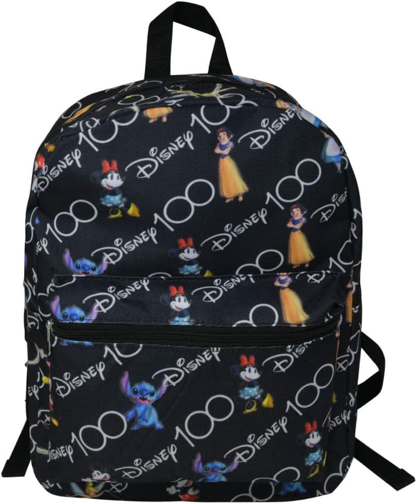Fast Forward Disney Friends 100th Anniversary 16" Backpack with 1 front ...
