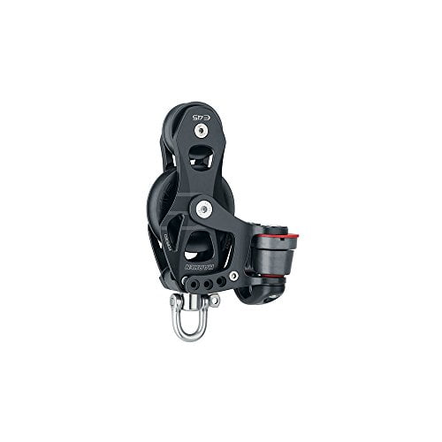 Harken 45mm Single Aluminum Element Fiddle Block w/Swivel 150 Cam Cleat ...