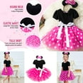 Jurebecia Minnie Mouse Costume Set for Kids: Polka Dots Princess Dress ...