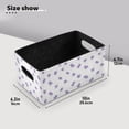 2 Pcs Foldable Felt Storage Bins Decorative Fabric Organizer Baskets ...