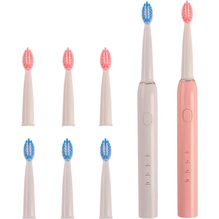 Portable Toothbru h Electric Sonic Tooth-Bru h for Adult with 8 ...