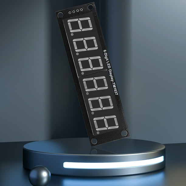 Módulo LED digital de 0,56 pulgadas TM1637 de 6 dígitos y 7 segmentos ...