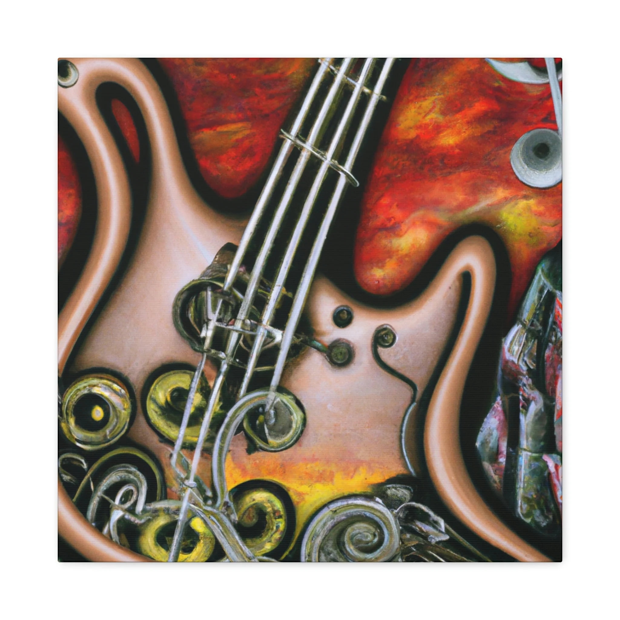 Grooving Musical Strings - Canvas - Walmart.com