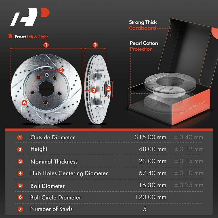 Toyota Brake Rotors Front Disc Brake Rotors Set For Toyota Sequoia ...