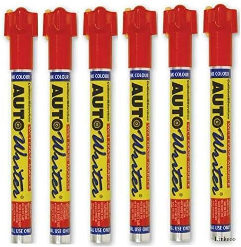 auto writer pens red (usc-37008) - 6 pens - Walmart.com