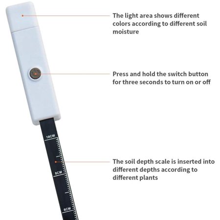Plant Soil Moisture Meter Soil Humidity Tool for Indoor Plants Care ...