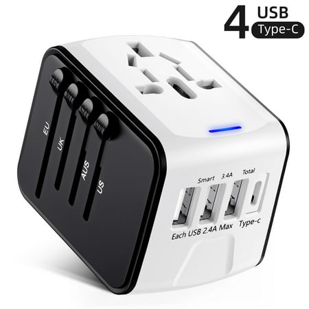 APPIE European International Travel Adapter, EU Power Plug Adapter with ...